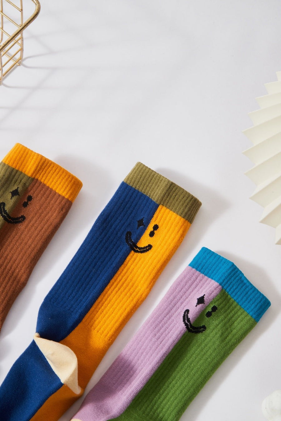 LOOUZ Trendy Socks Smiley Socks for Women and Men