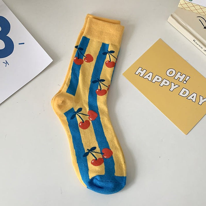 Women's Fruit High Waisted Socks - LOOUZ