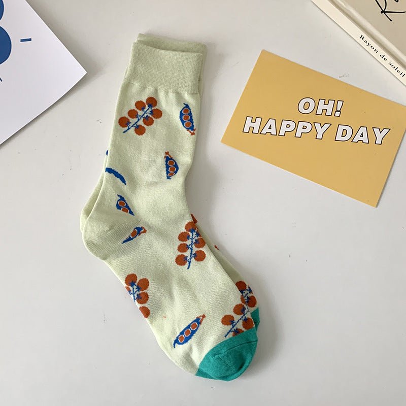 Women's Fruit High Waisted Socks - LOOUZ