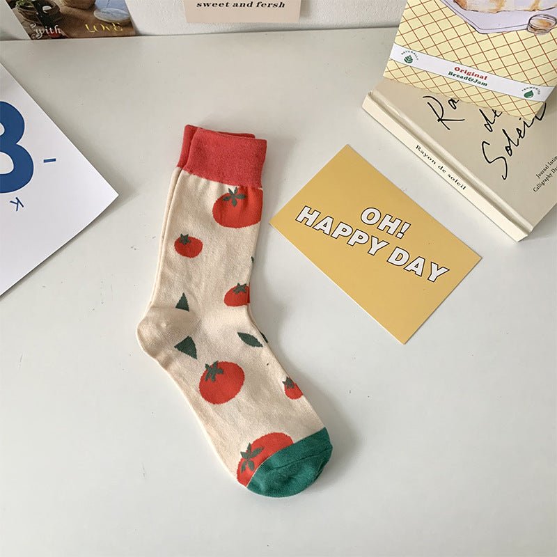 Women's Fruit High Waisted Socks - LOOUZ