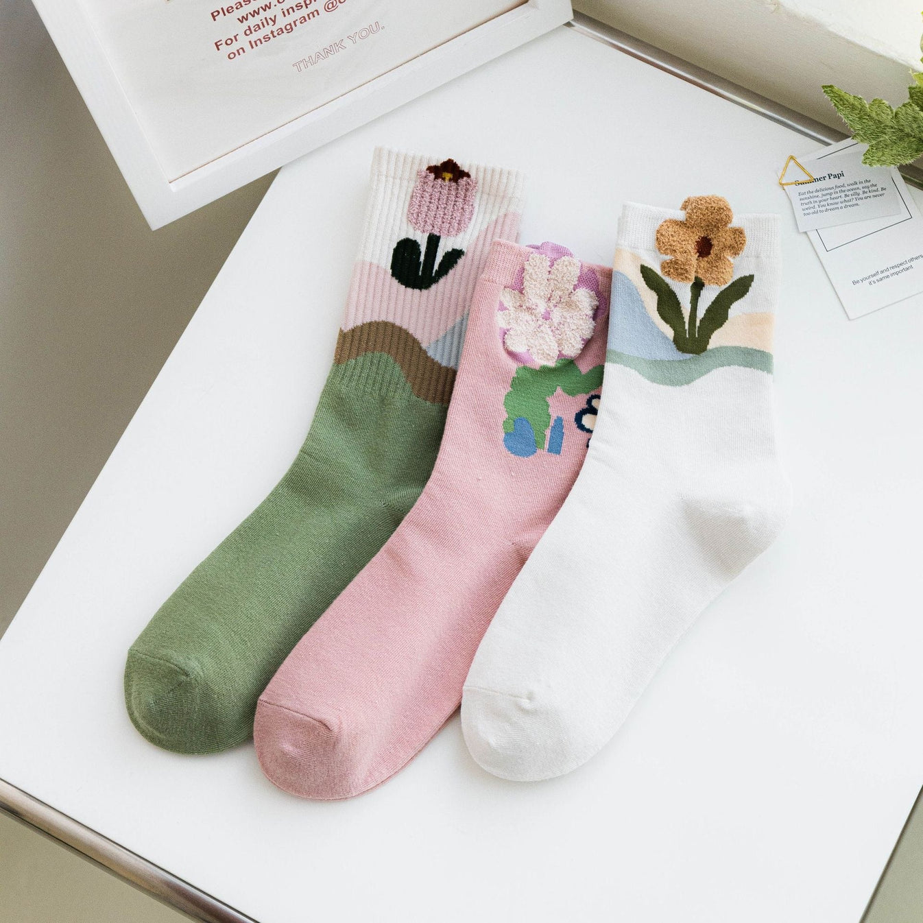 Women's Spring Bloom Trio Socks - LOOUZ
