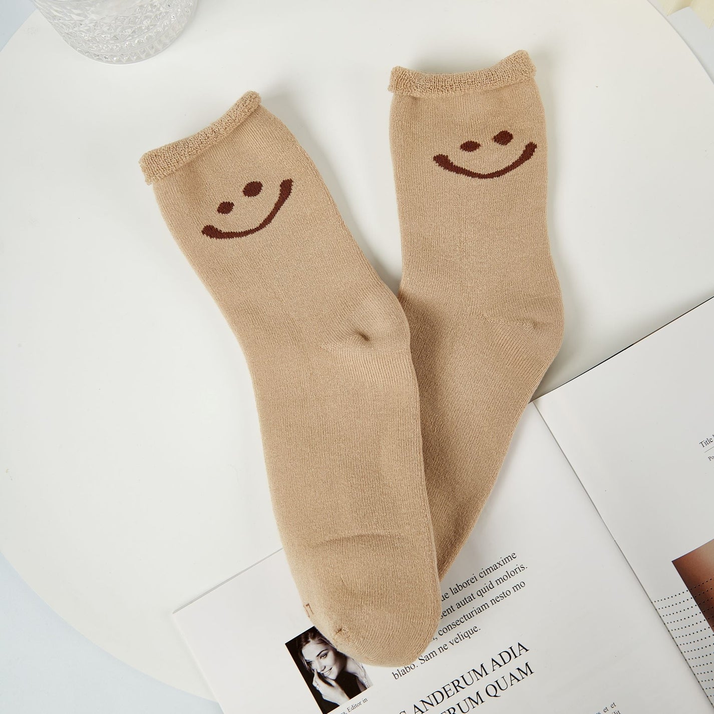 Women's Warm Smiley Face Socks - NEW COLOR - LOOUZ