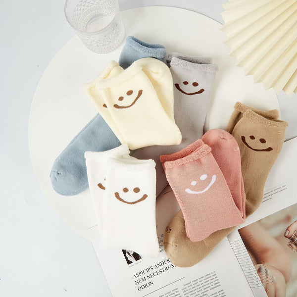 Women's Warm Smiley Face Socks - NEW COLOR - LOOUZ